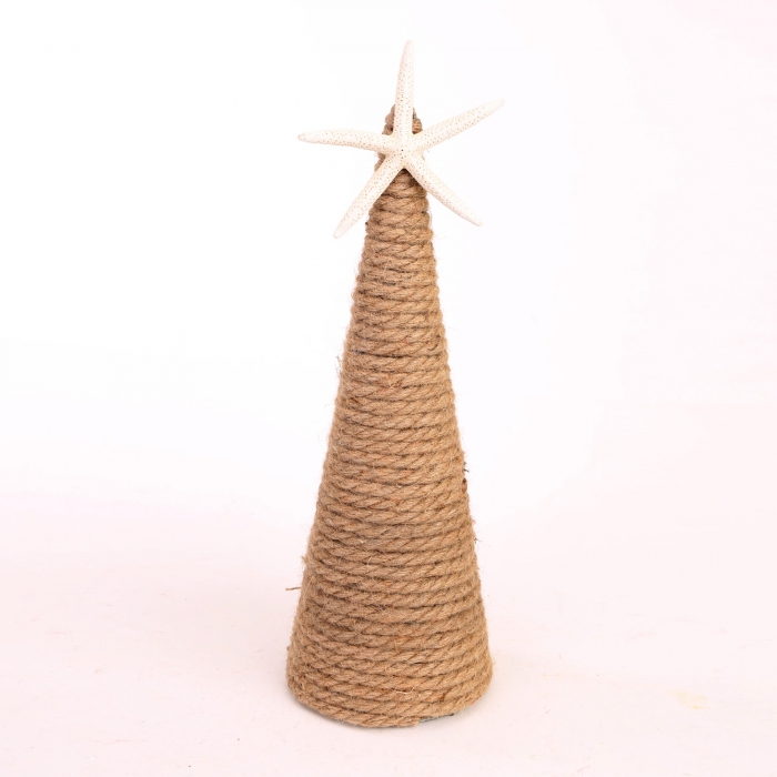 Medium Jute Rope Tree W/Starfish