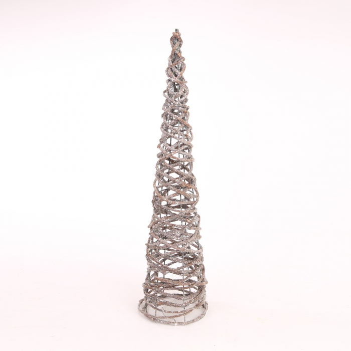 Medium Woodland Rattan Cone Tree